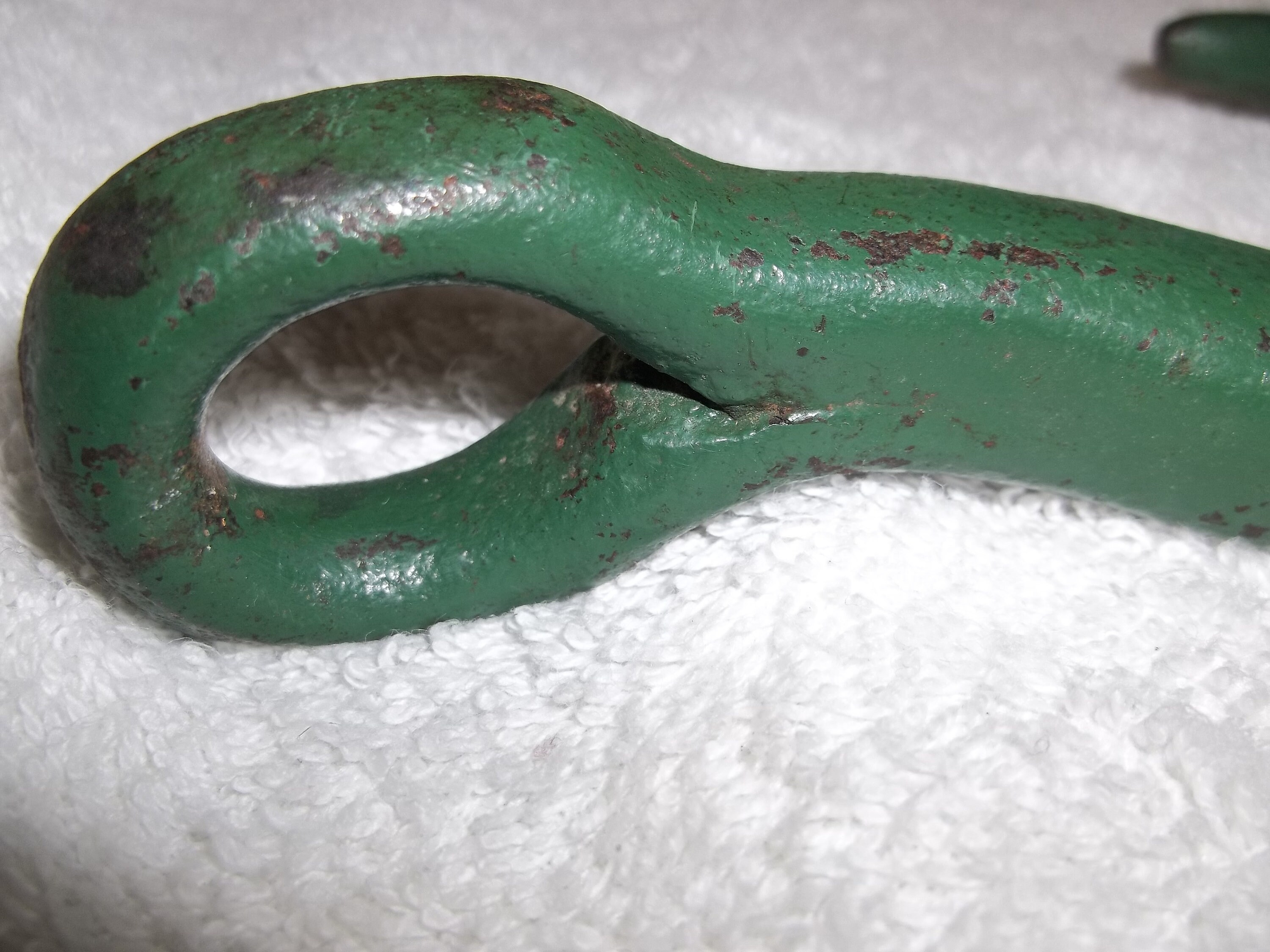 Vintage Green Heavy Duty Large Hook With Eye - Etsy