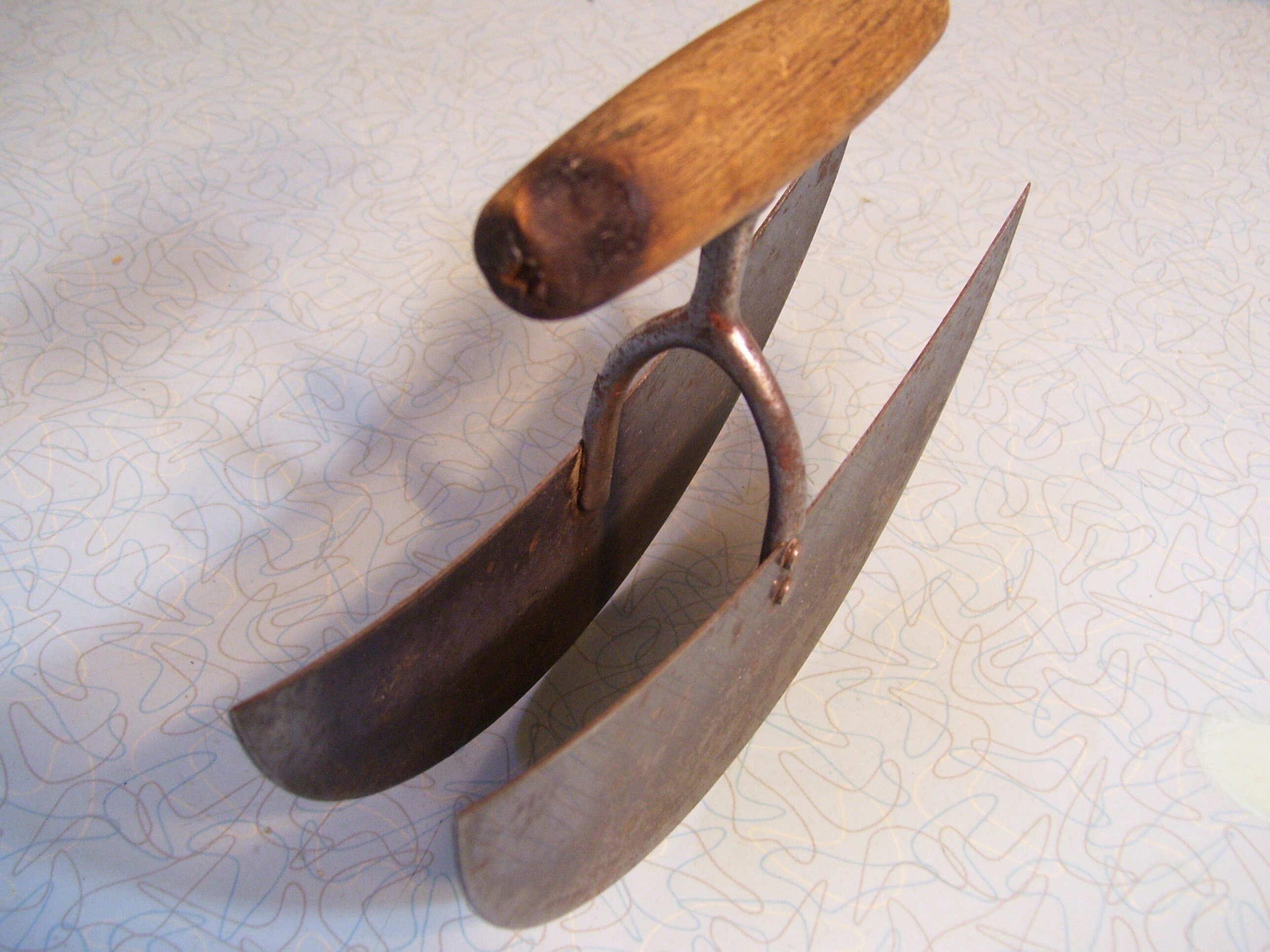 Vintage 2 Blade Crescent Shaped Chopper Cutter - Etsy