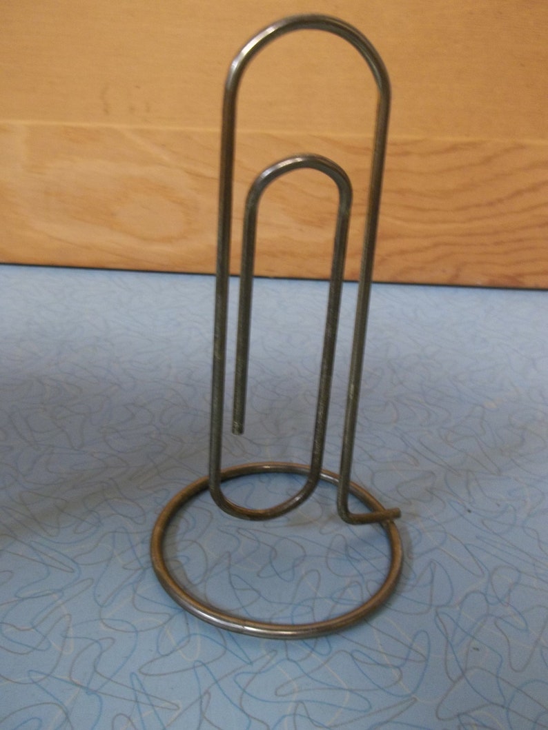 2 Vintage Paperclip Style Desktop Letter Holders - Etsy