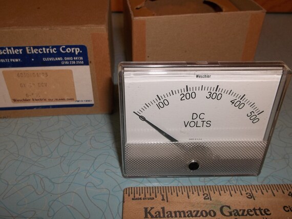 Vintage Weschler Electric DC Volt Meter GX352 | Etsy