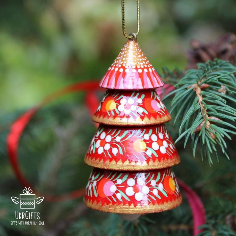 Christmas Bell Hand Painted Christmas Ornaments Handcrafted - Etsy