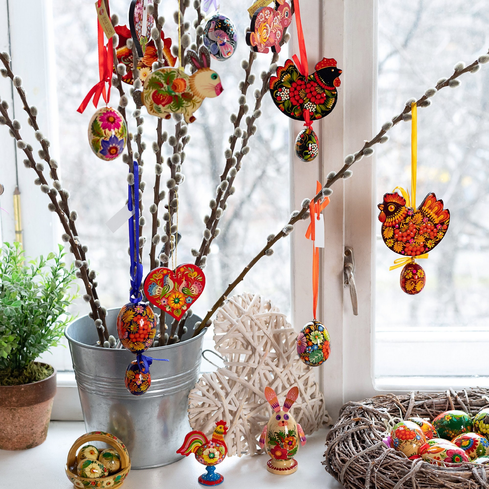 Ukrainian Easter Eggs Handmade With Bird Pattern hand Painted - Etsy