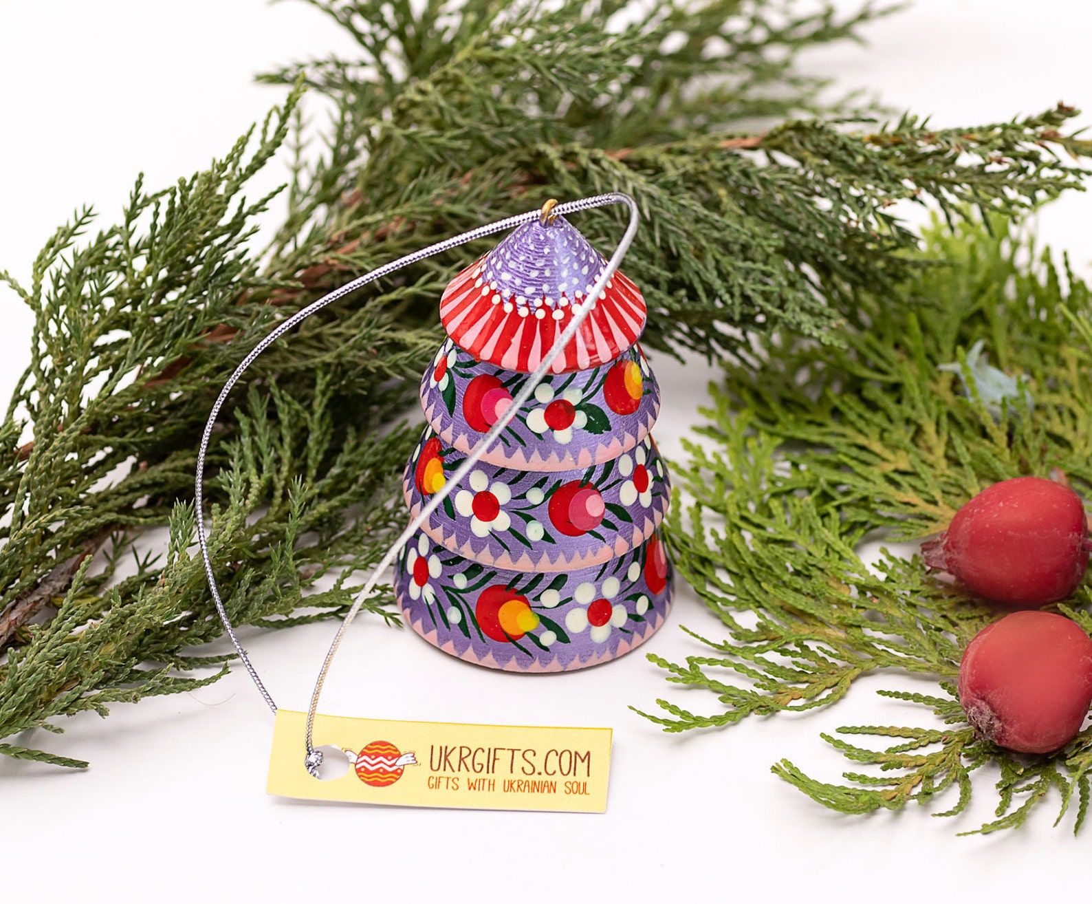 Christmas Bell Hand Painted Christmas Ornaments Handcrafted - Etsy