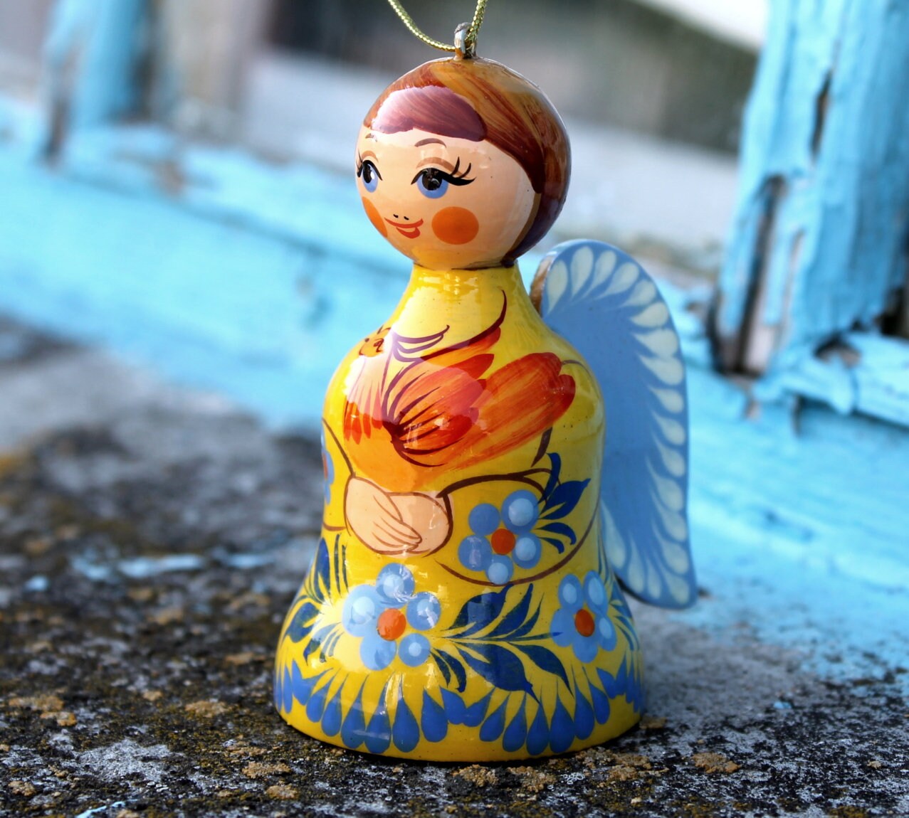 Traditional Made Christmas Angel Bell Ornaments Decorative - Etsy