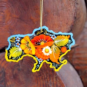 Ukrainian Map Symbol of Support Gratitude Ukraine Solidarity. Car ...