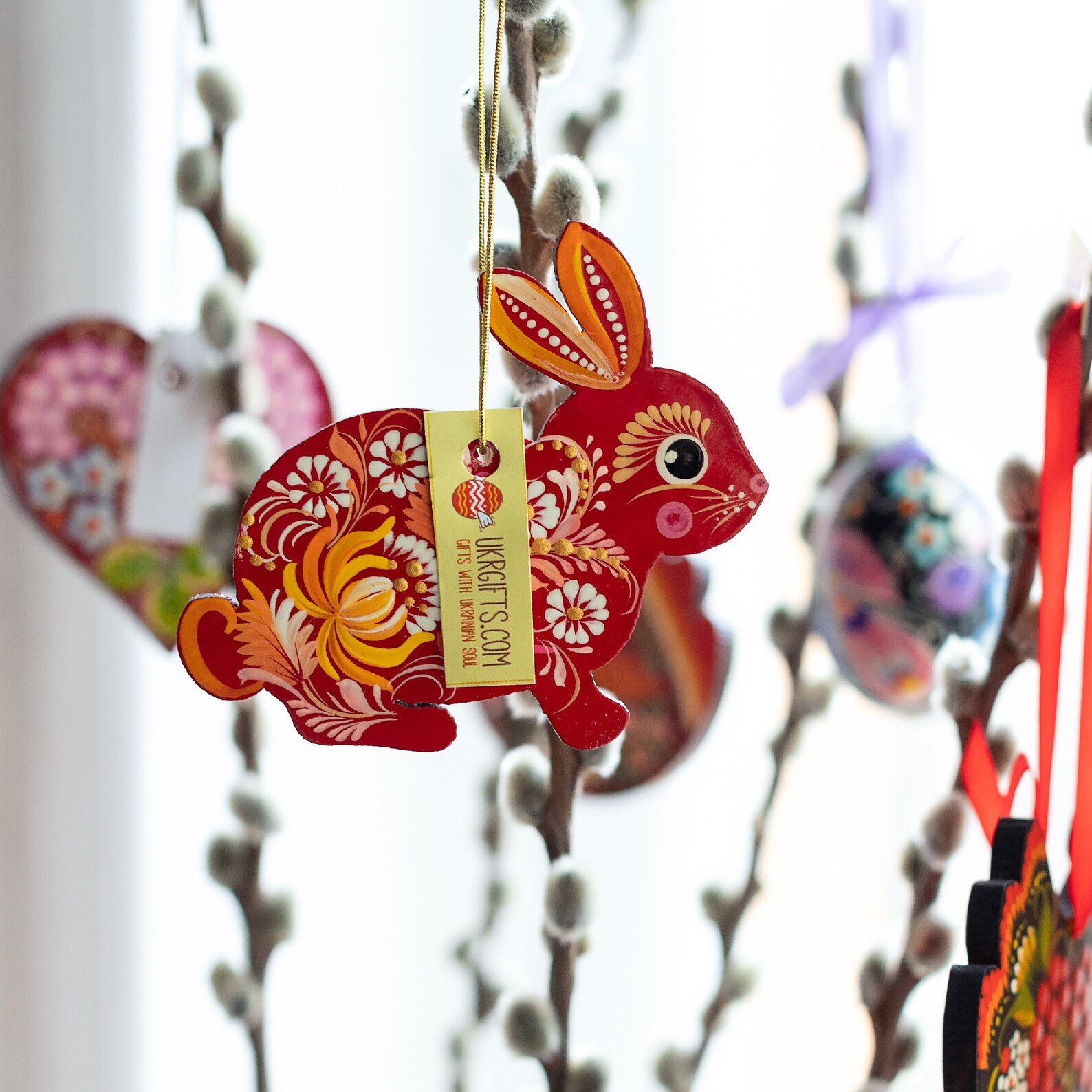 Easter Rabbit Decorations Creative Wooden Easter Bunny - Etsy