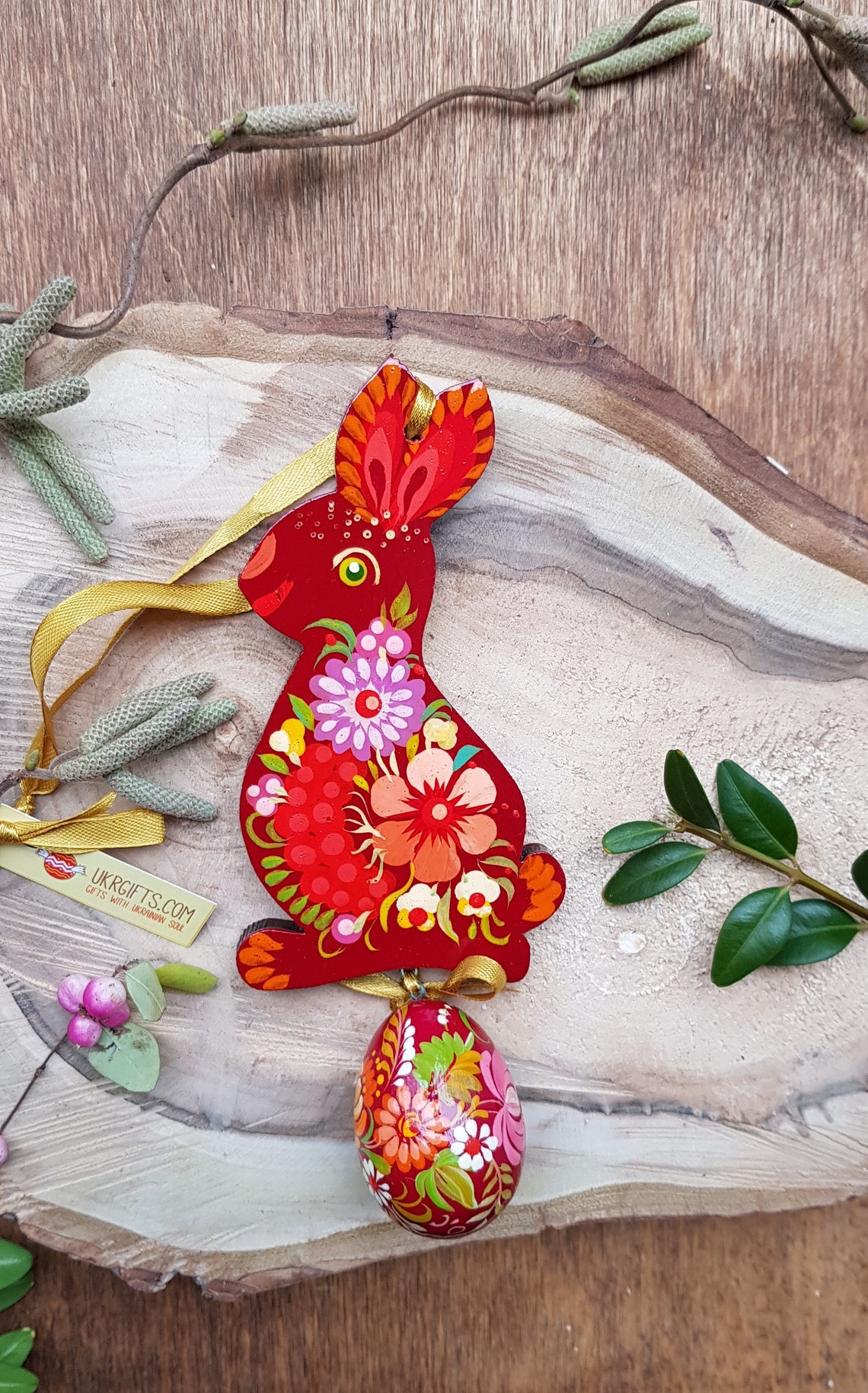 Handmade Wooden Easter Bunny original Wooden Easter Rabbit | Etsy