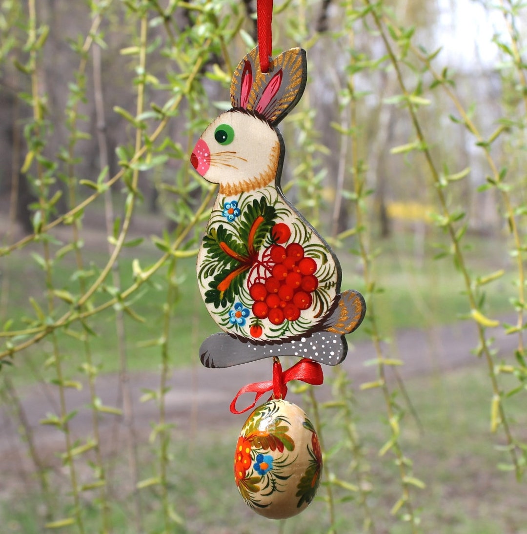 Handmade Wooden Easter Bunny original Wooden Easter Rabbit - Etsy