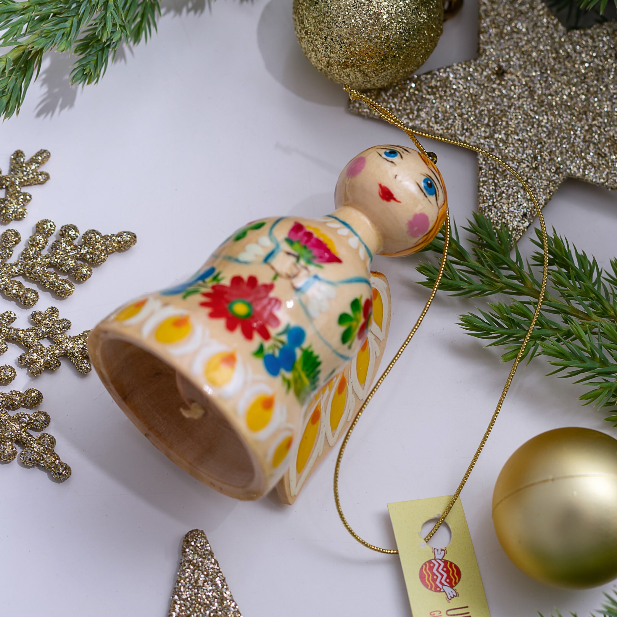 Traditional Made Christmas Angel Bell Ornaments Decorative | Etsy