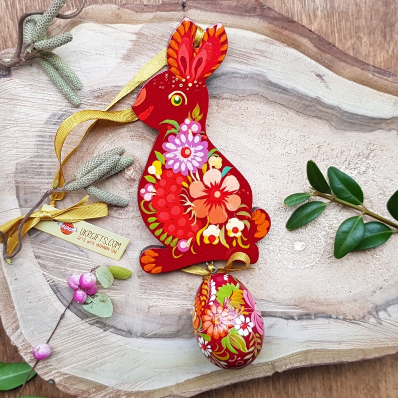 Handmade wooden Easter bunny original wooden Easter rabbit | Etsy