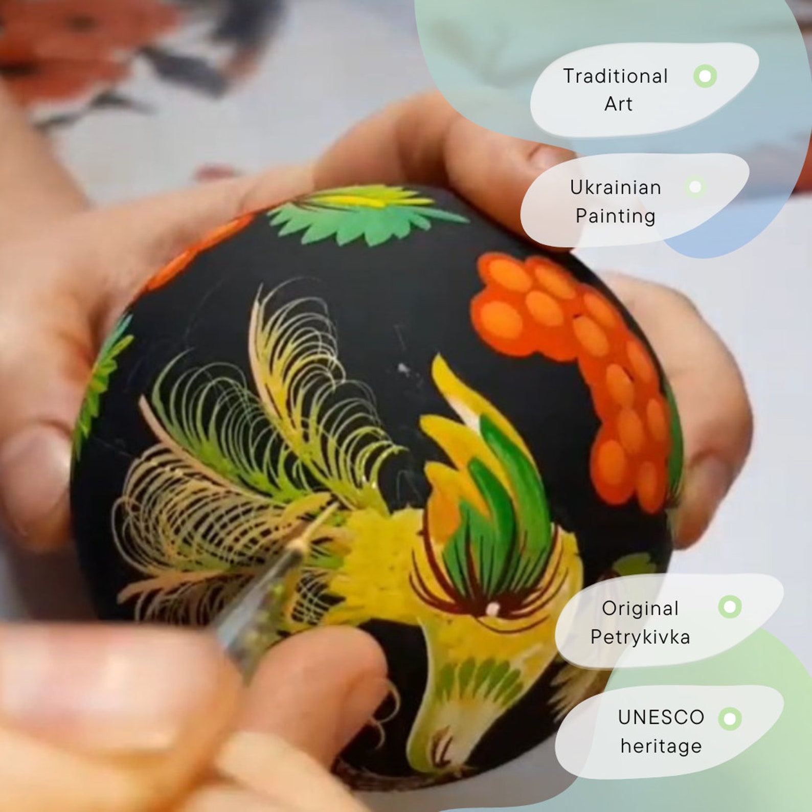 Exclusive Handmade Christmas Ornaments Set of Wood, Hand Painted ...