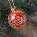 Unique Christmas Ball, Openable Wooden Hand Painted With Petrykivka Art ...