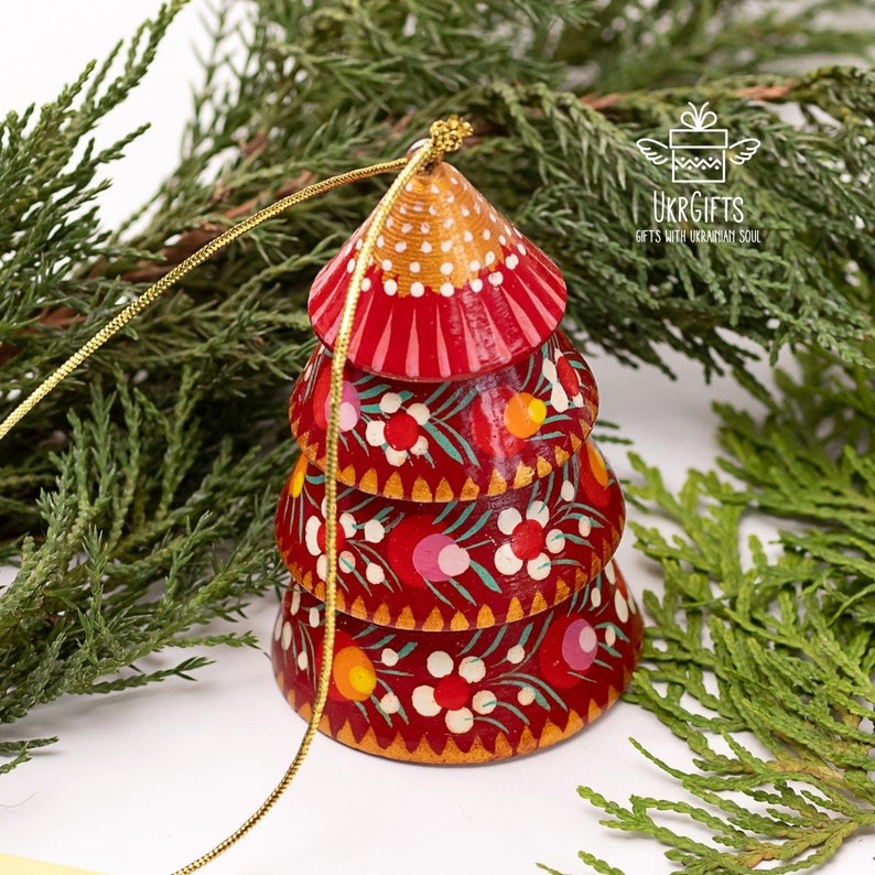 Christmas Bell Hand Painted Christmas Ornaments Handcrafted - Etsy