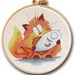 Cat With a Fish Cross Stitch Pattern, Nursery Cute Animals Cross Stitch ...