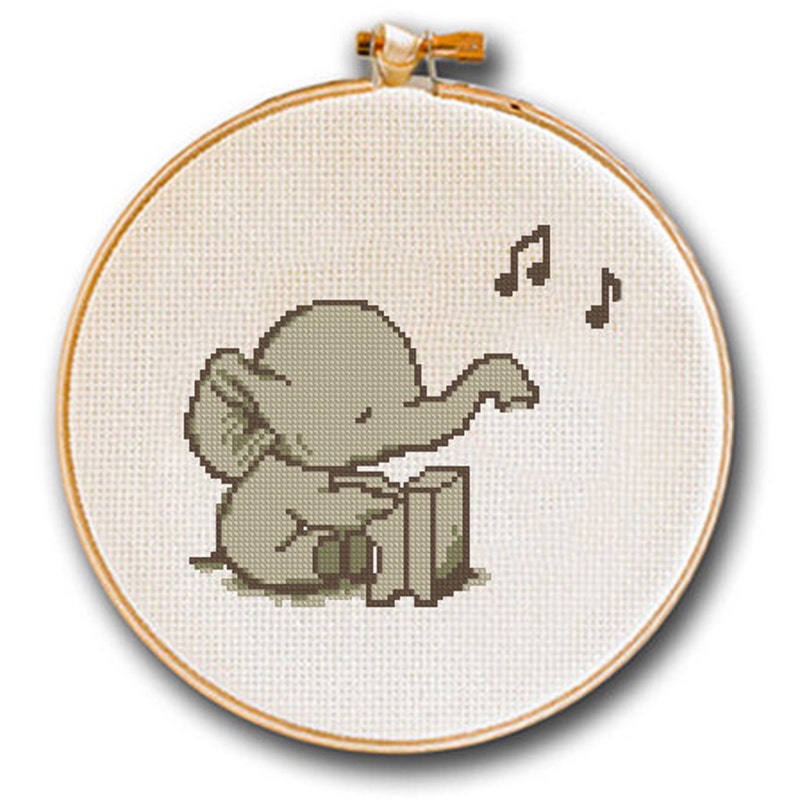 Musical Elephant - Etsy