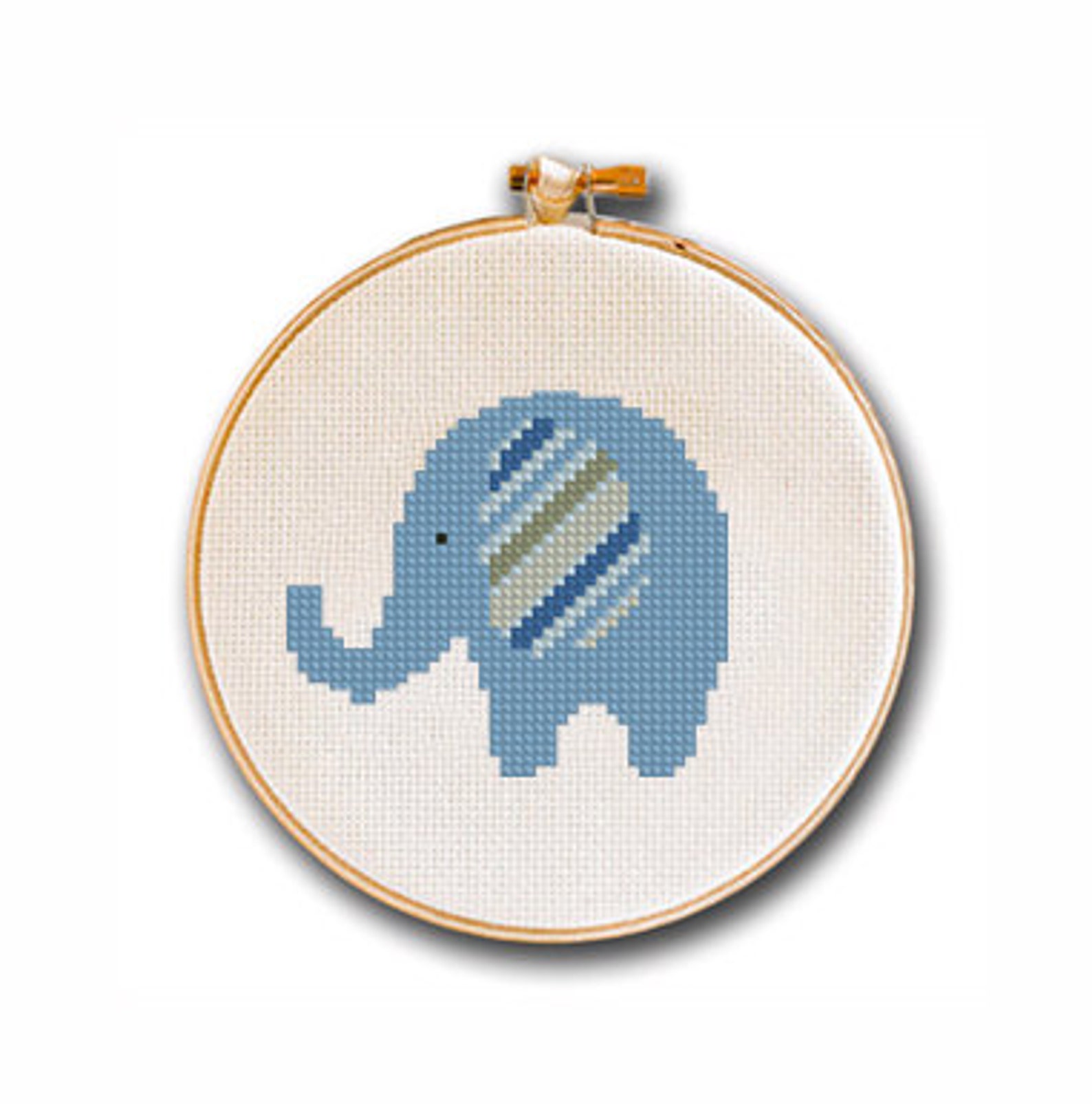 Blue Elephant small Cross Stitch Pattern Two Patterns Incl. - Etsy