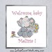 Welcome Baby Girl Cross Stitch Pattern Personalized, Personal Sign ...
