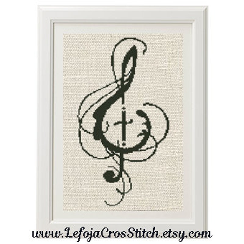 Treble Clef Pattern - Etsy