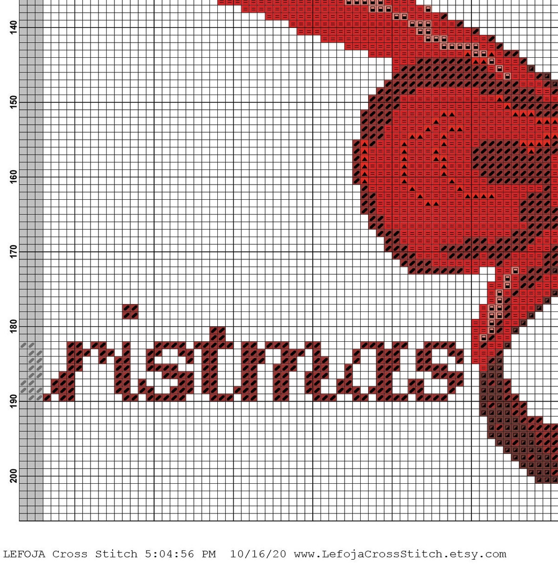 Christmas Red Ribbon Tree Cross Stitch Pattern Modern Cross | Etsy