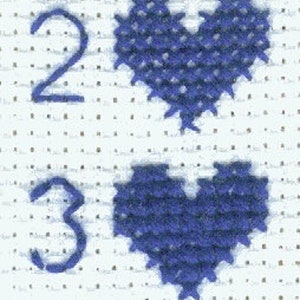 Heart Musical Note Cross Stitch Pattern Small Version, Music Cross ...