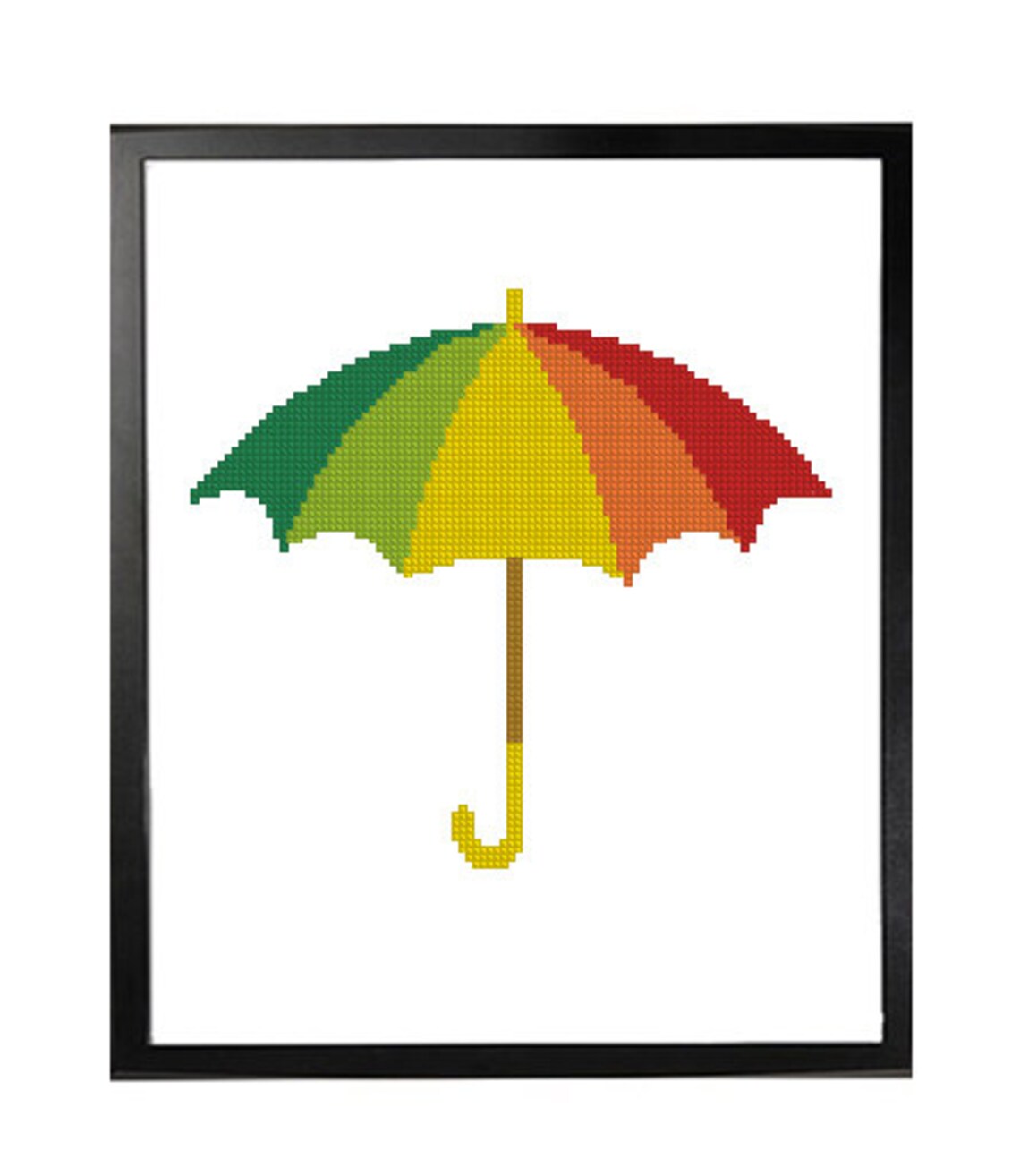 Multi Colored Umbrella Cross Stitch Pattern Home Decor - Etsy