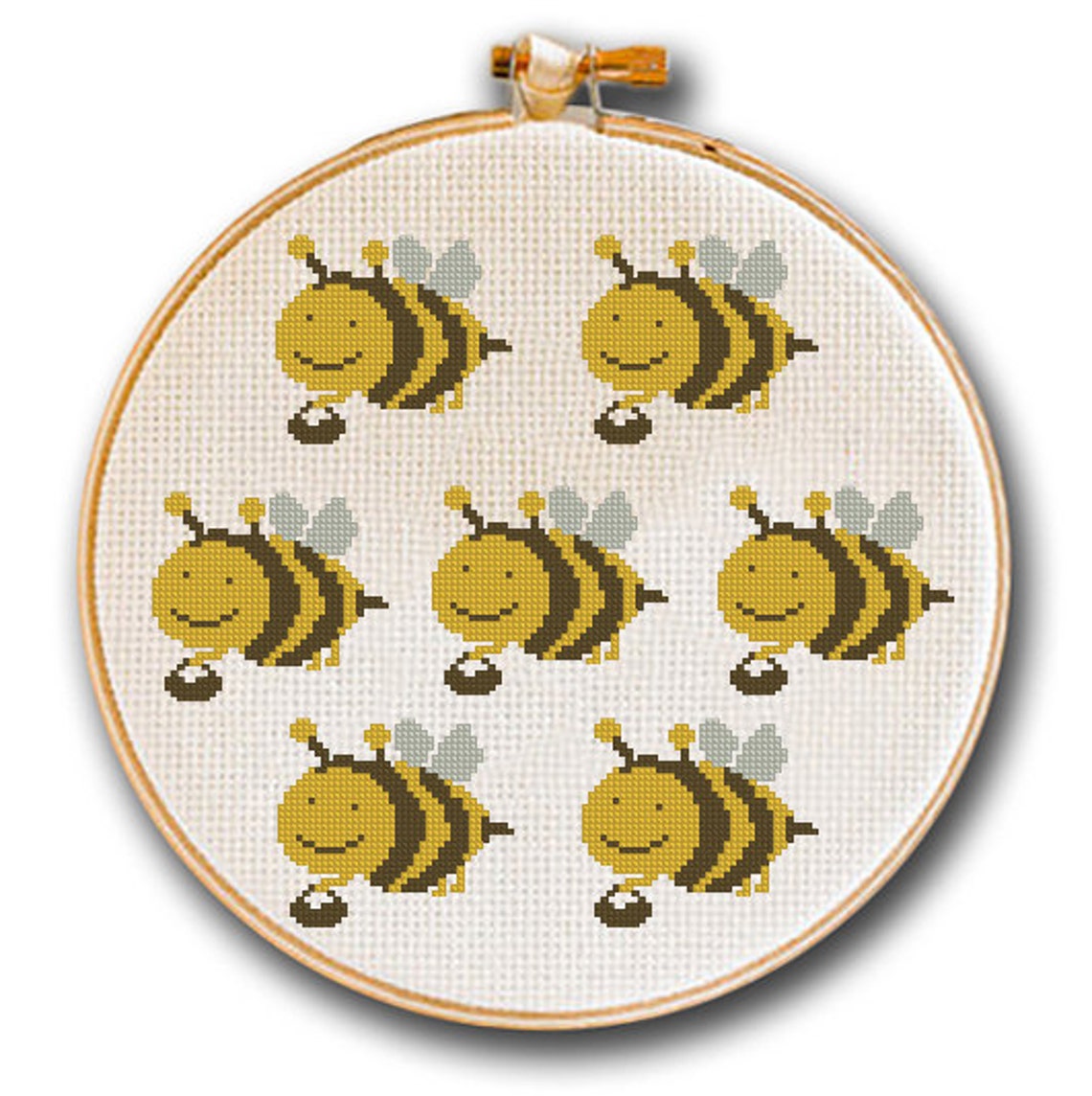 Small Honey Bee Cross Stitch Pattern - Nursery Decor (PDF Pattern) - Etsy