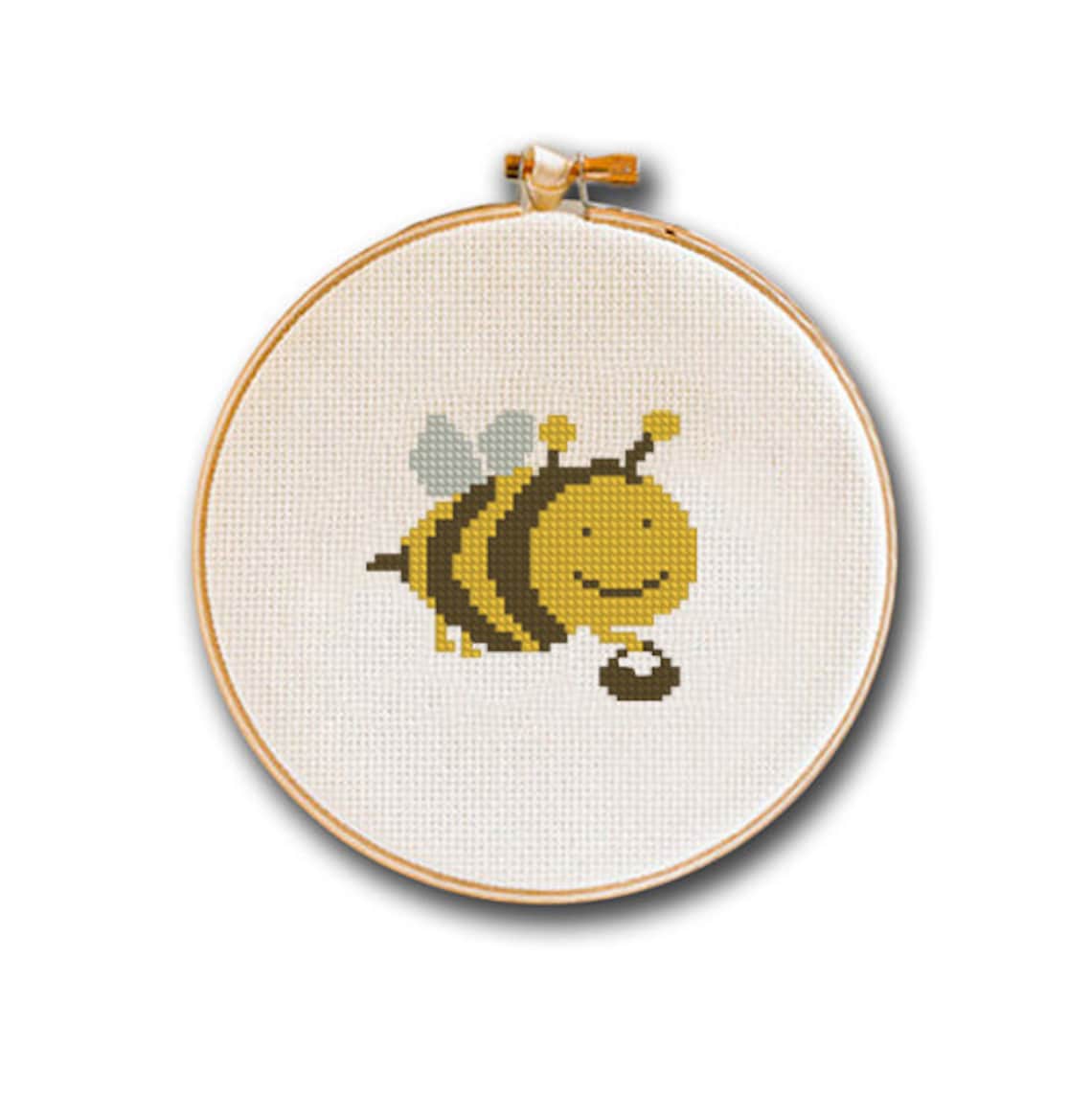 Small Honey Bee Cross Stitch Pattern - Nursery Decor (PDF Pattern) - Etsy
