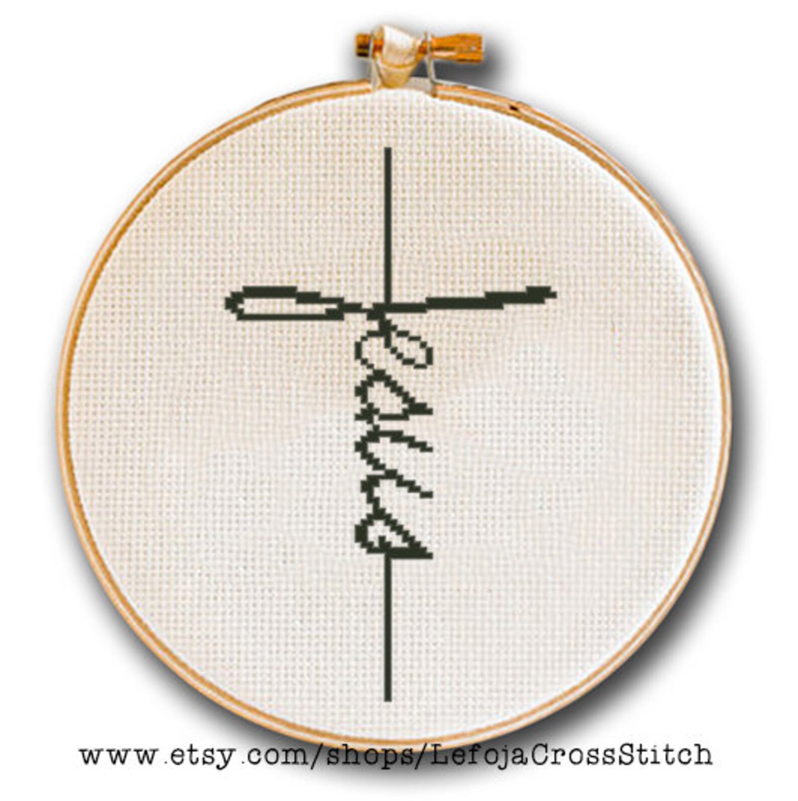 Jesus Sign Signature Modern Cross Stitch Christian Faith - Etsy