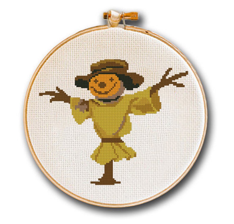 Straw Scarecrow Cross Stitch Pattern - Etsy