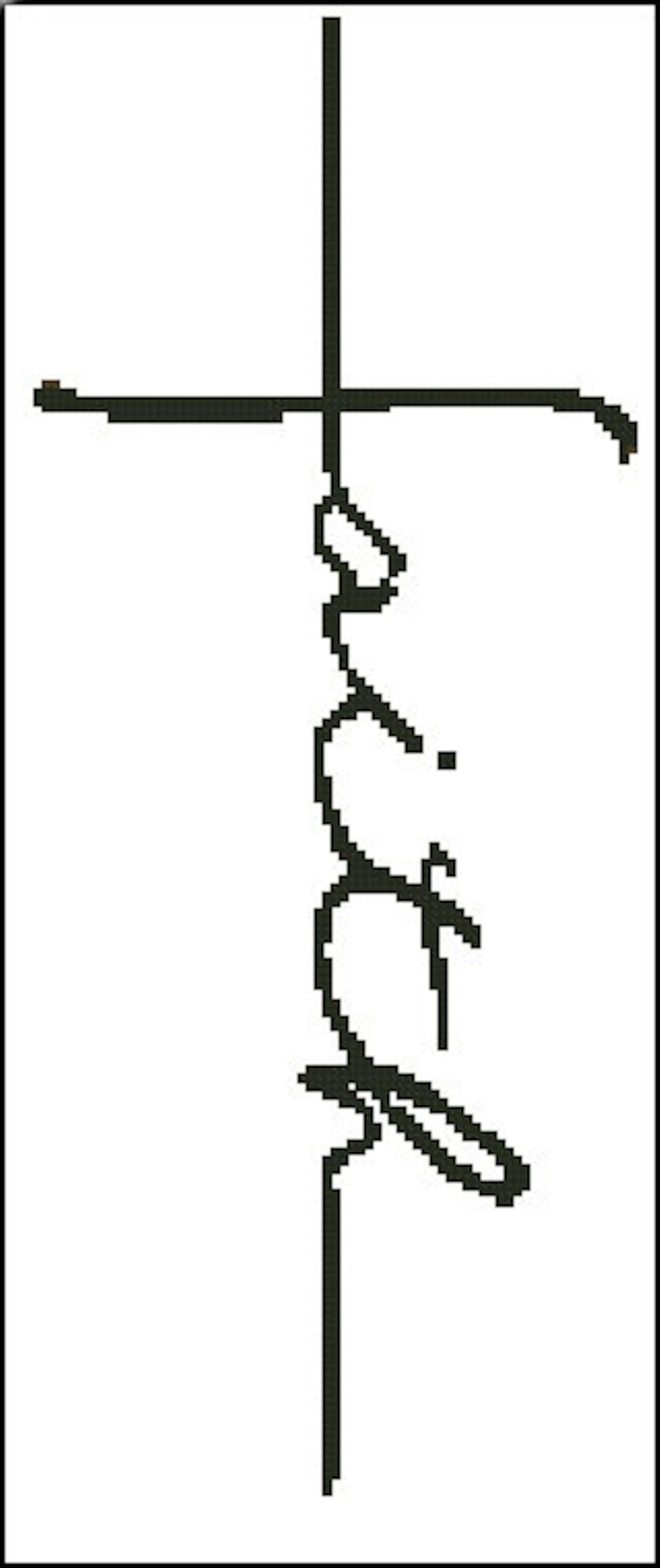 Cross Sign Faith Signature Modern Cross Stitch Pattern by | Etsy