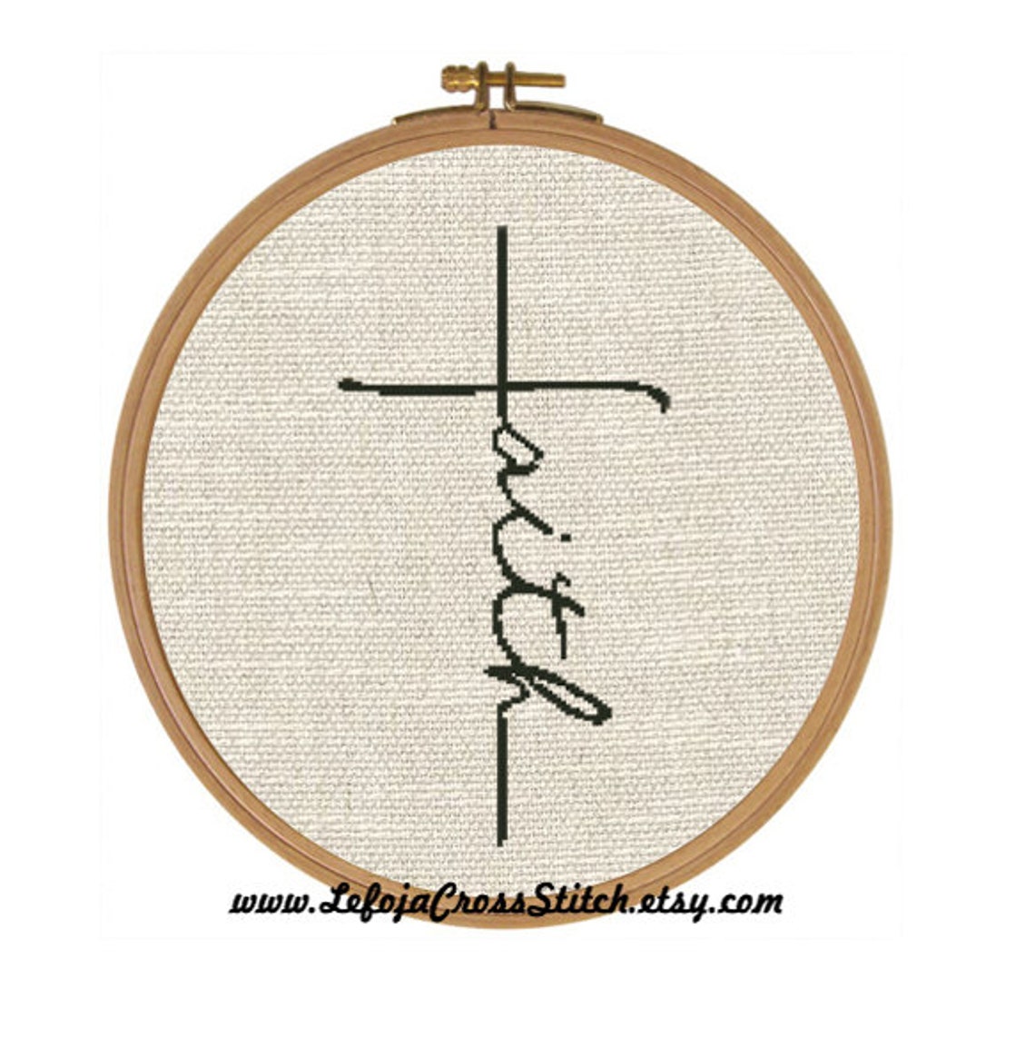 Cross Sign Faith Signature Modern Cross Stitch Pattern by | Etsy