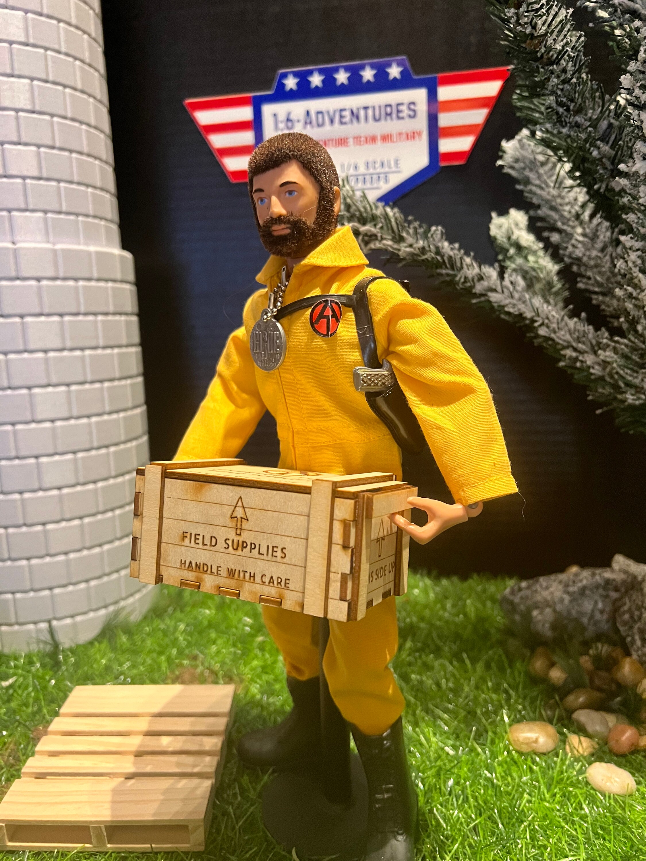 Gi Joe / Adventure Team Themed Custom Wood Crate: Large/natural ...