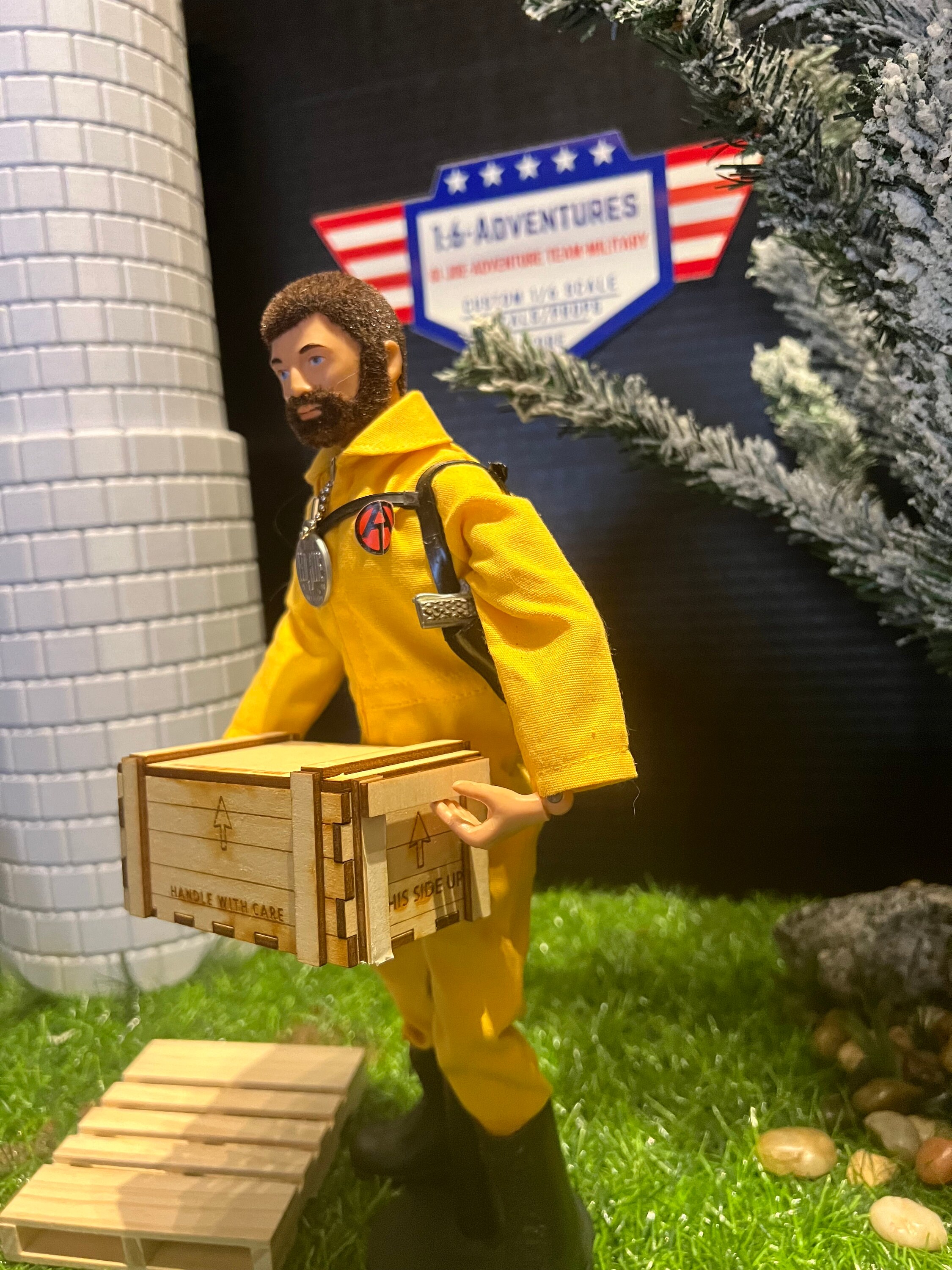 Gi Joe / Action Figure 1/6 Scale Custom Wood Crate: Large/natural ...