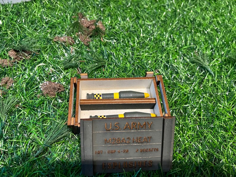 Gi Joe / Action Figure 1/6 Scale Green Beret Custom Bazooka Shell Crate ...