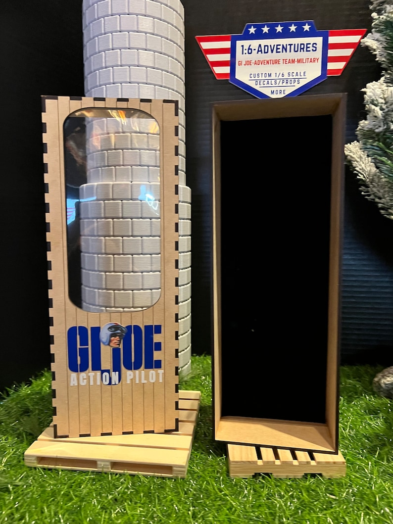 1/6 Scale Gi Joe/action Pilot Figure Coffin Style Storage & Display Box ...