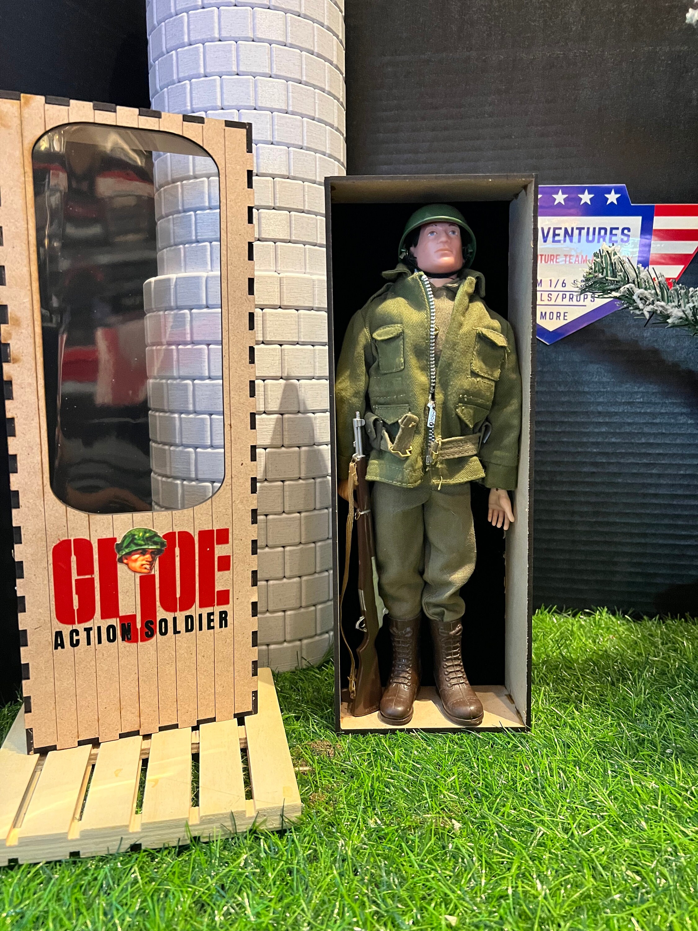 1/6 Scale Gi Joe/action Soldier Figure Coffin Style Storage & Display ...