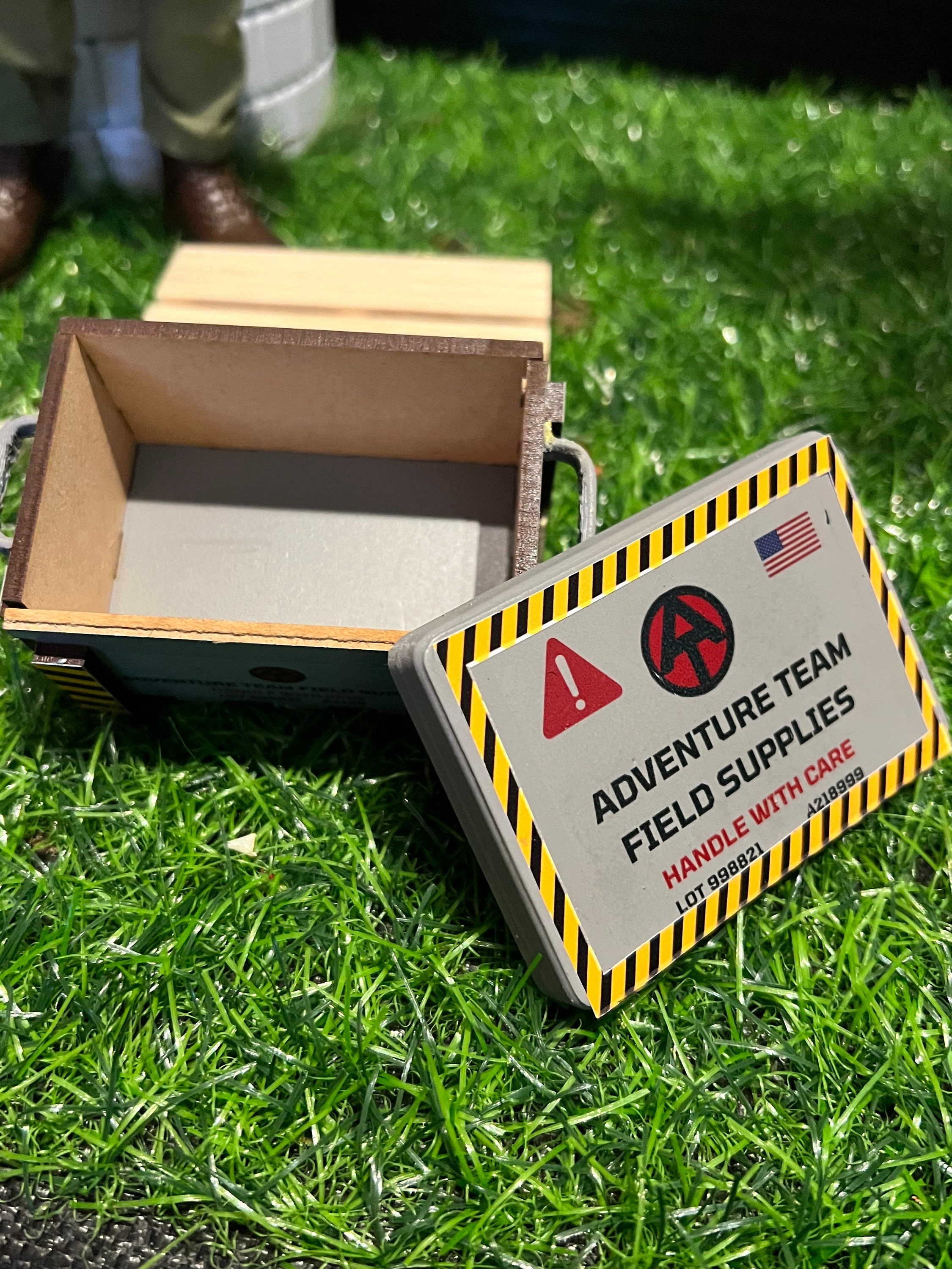 Gi Joe / Adventure Team Themed Custom Wood Crate: Field Supplies ...