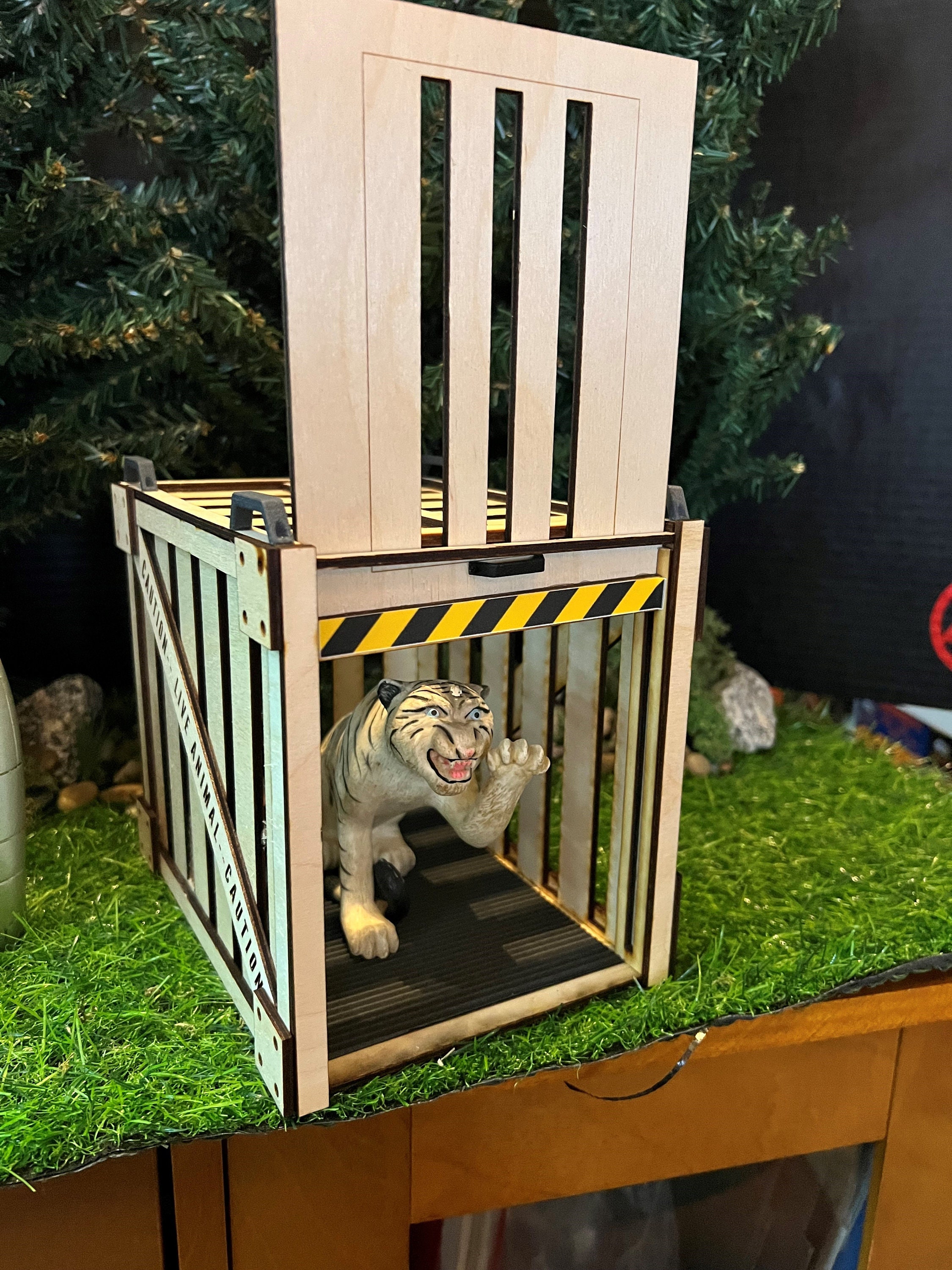 1/6 Scale Wood Tiger / Animal Cage for Action Figures - Etsy