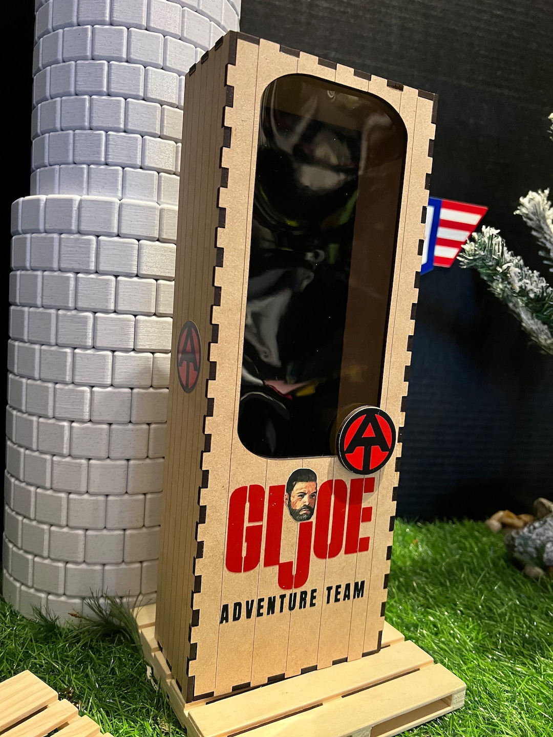 1/6 Scale Gi Joe/adventure Team Themed Figure Coffin Style Storage ...
