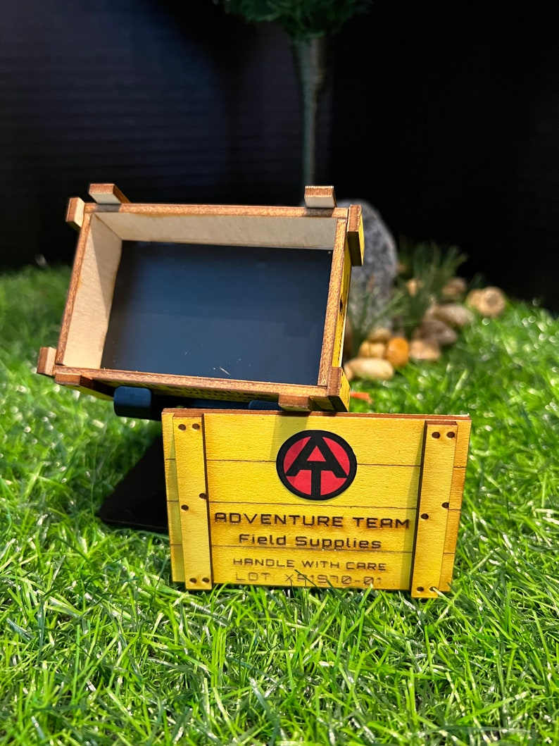 Gi Joe / Adventure Team Themed Custom Wood Exploration Crate: Yellow ...
