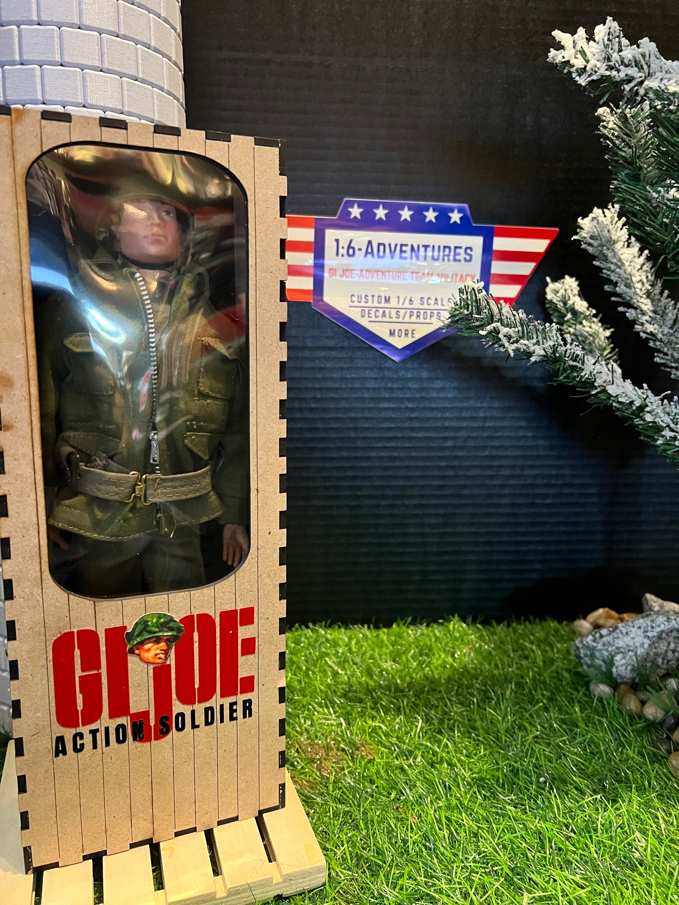 1/6 Scale Gi Joe/action Soldier Figure Coffin Style Storage & Display ...