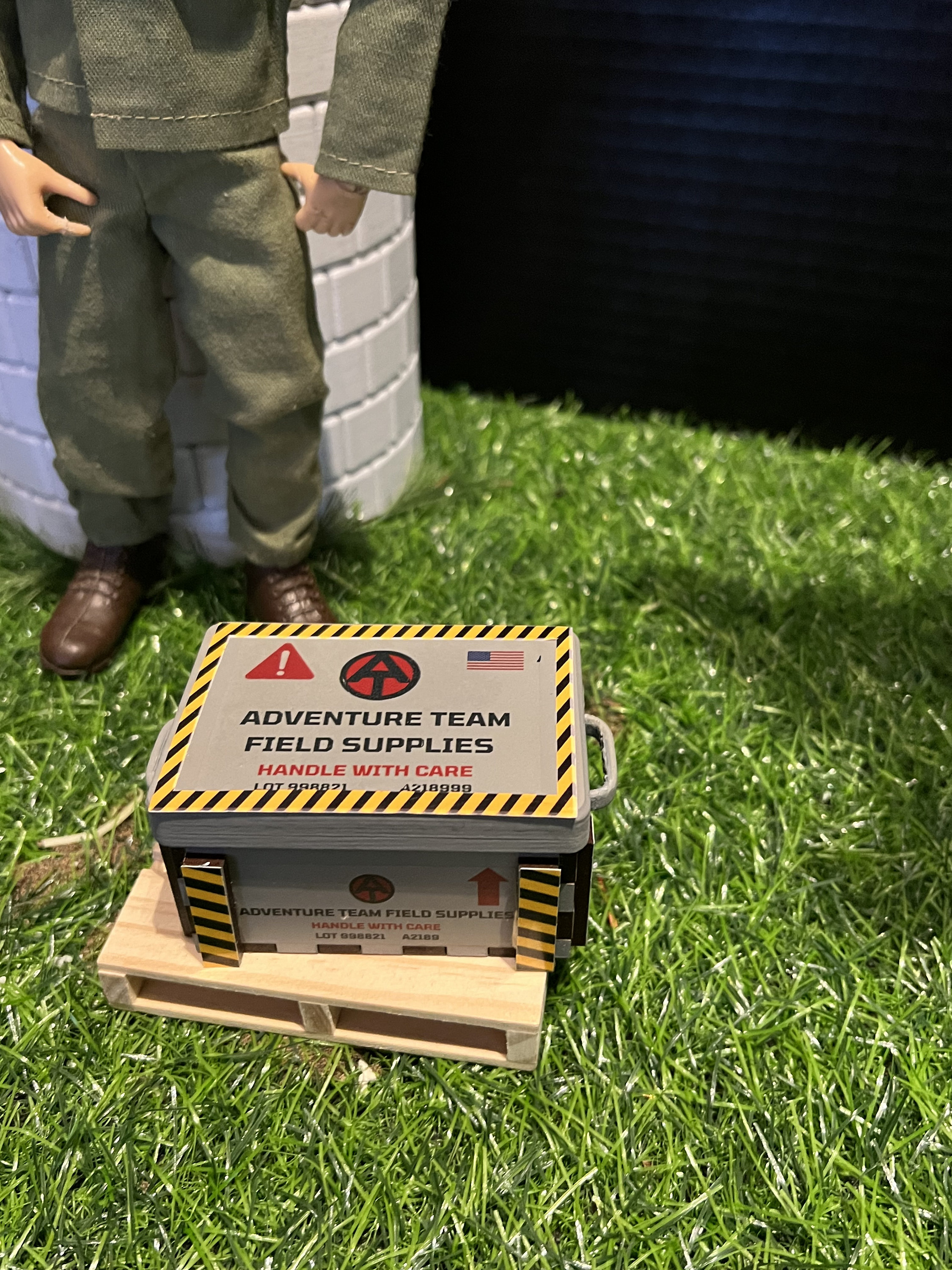 Gi Joe / Adventure Team Themed Custom Wood Crate: Field Supplies ...