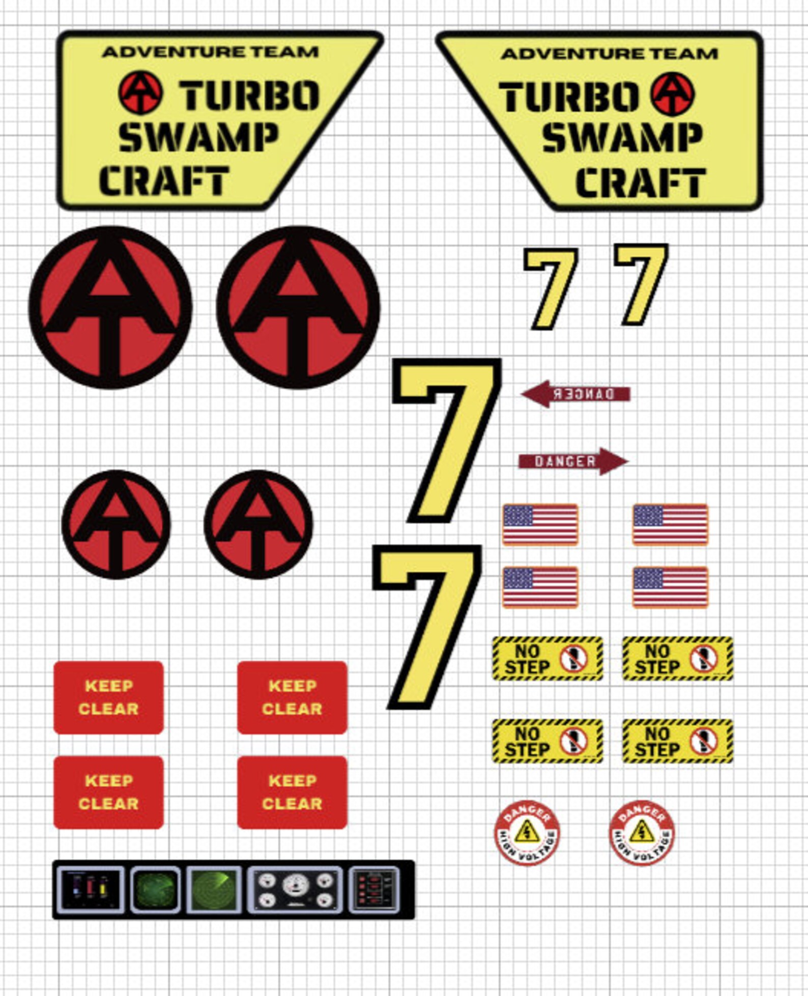 Gi Joe Adventure Team Turbo Swamp Craft Custom Sticker-alternate ...