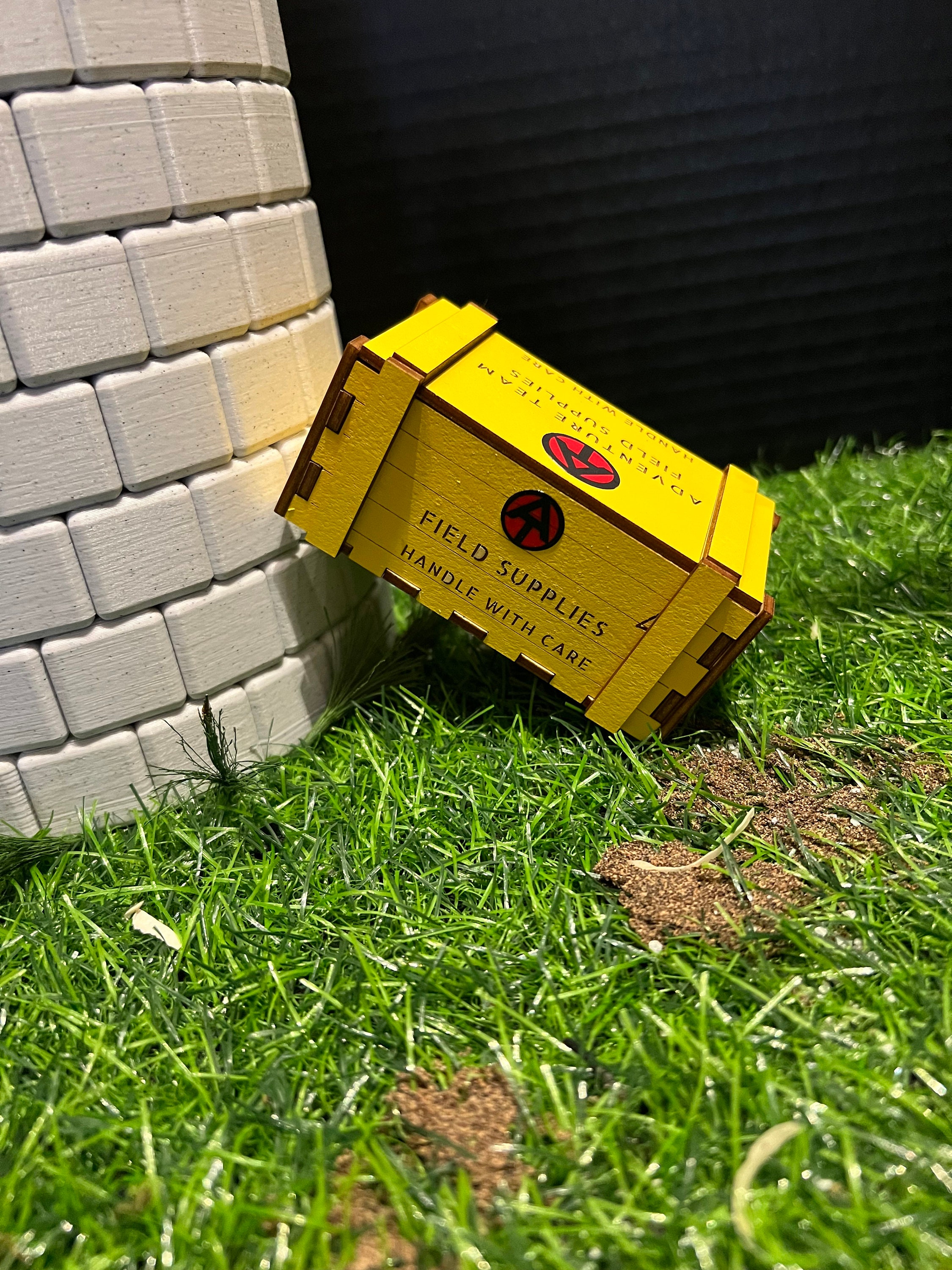 Gi Joe / Adventure Team Themed Custom Wood Crate: Large/yellow ...