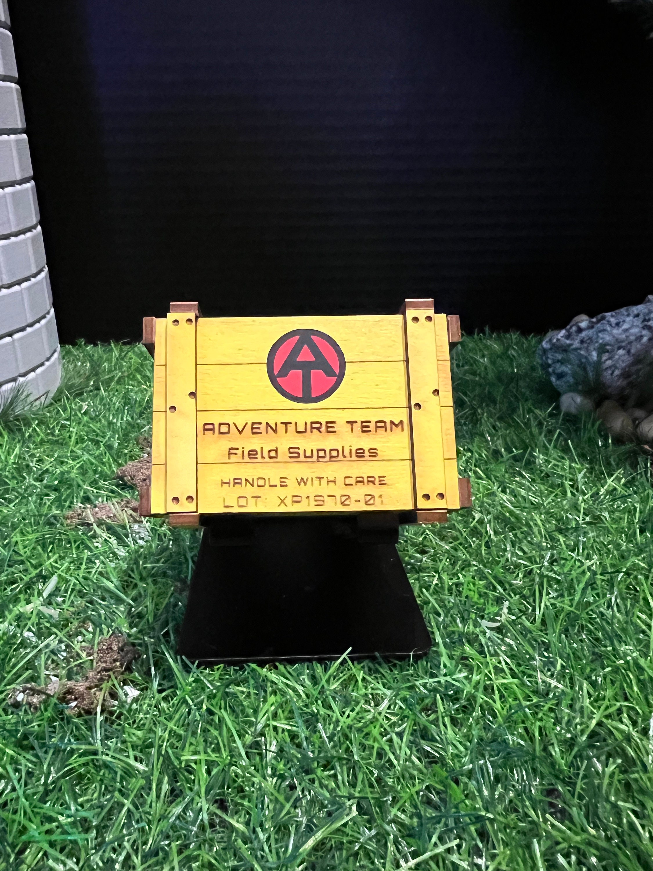 Gi Joe / Adventure Team Themed Custom Wood Exploration Crate: Yellow ...