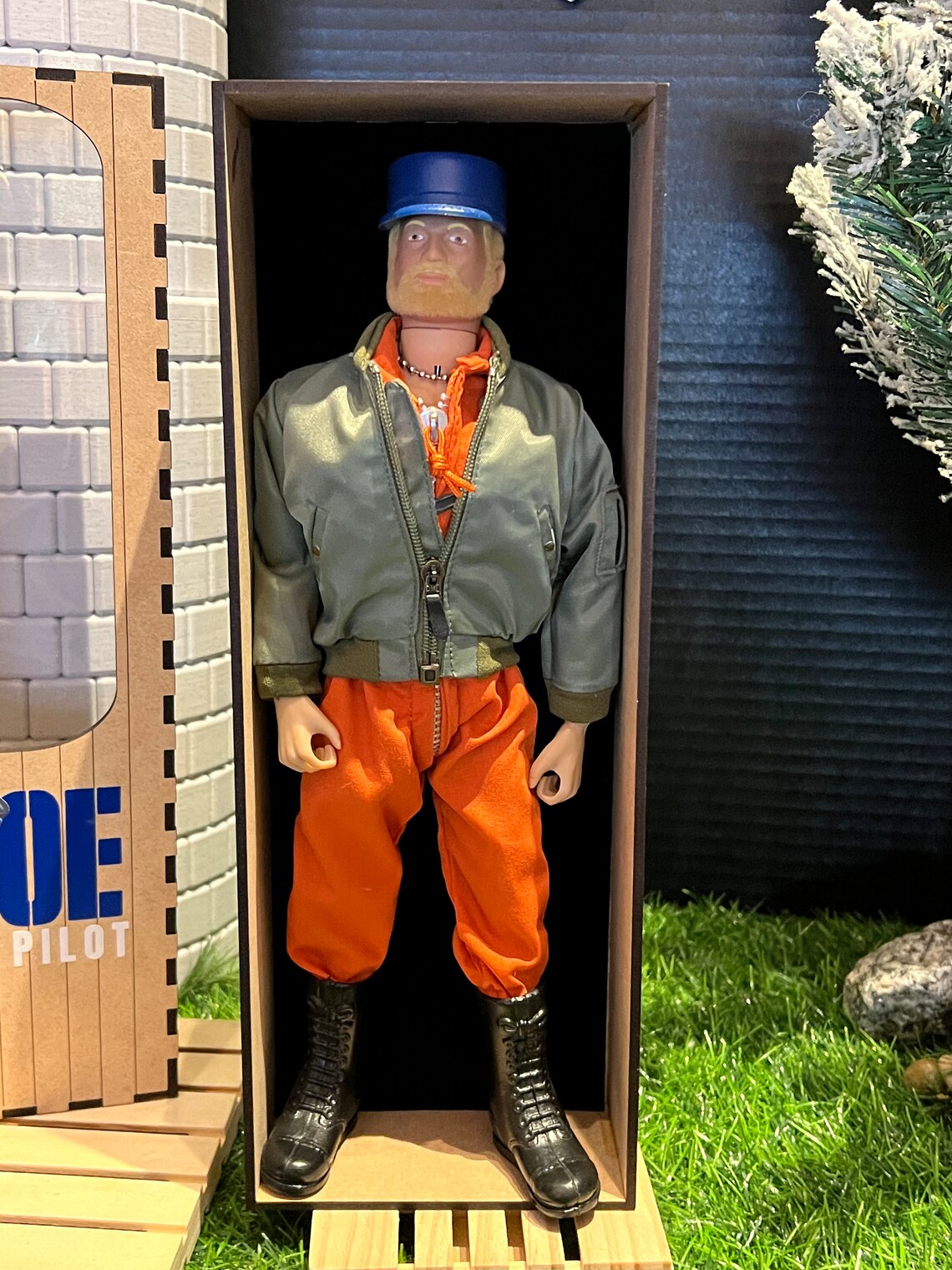1/6 Scale Gi Joe/action Pilot Figure Coffin Style Storage & Display Box ...