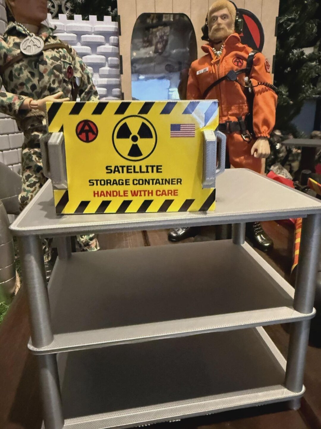 Gi Joe Adventure Team Custom 3D Printed Radioactive Satellite Storage ...