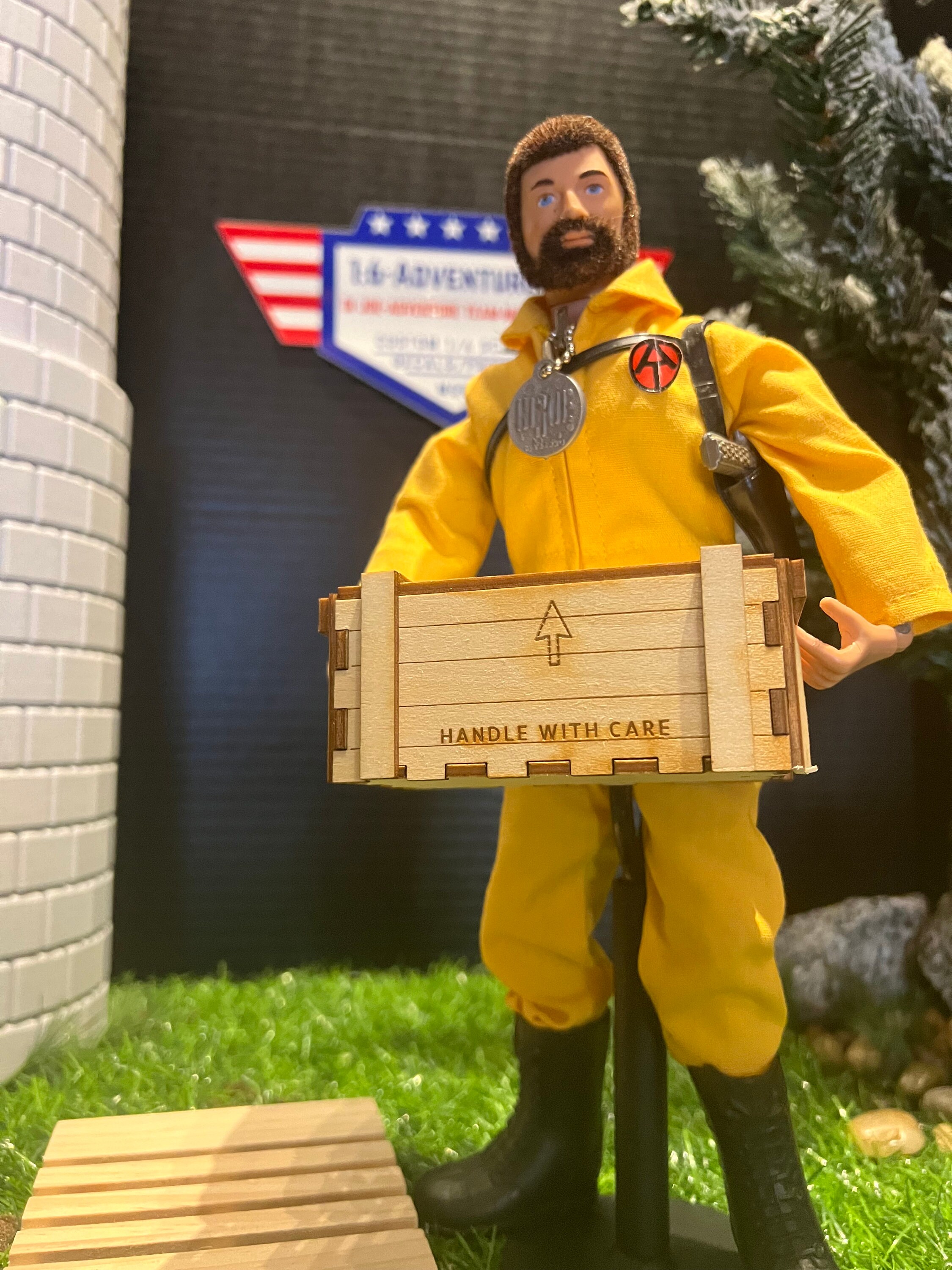 Gi Joe / Action Figure 1/6 Scale Custom Wood Crate: Large/natural ...
