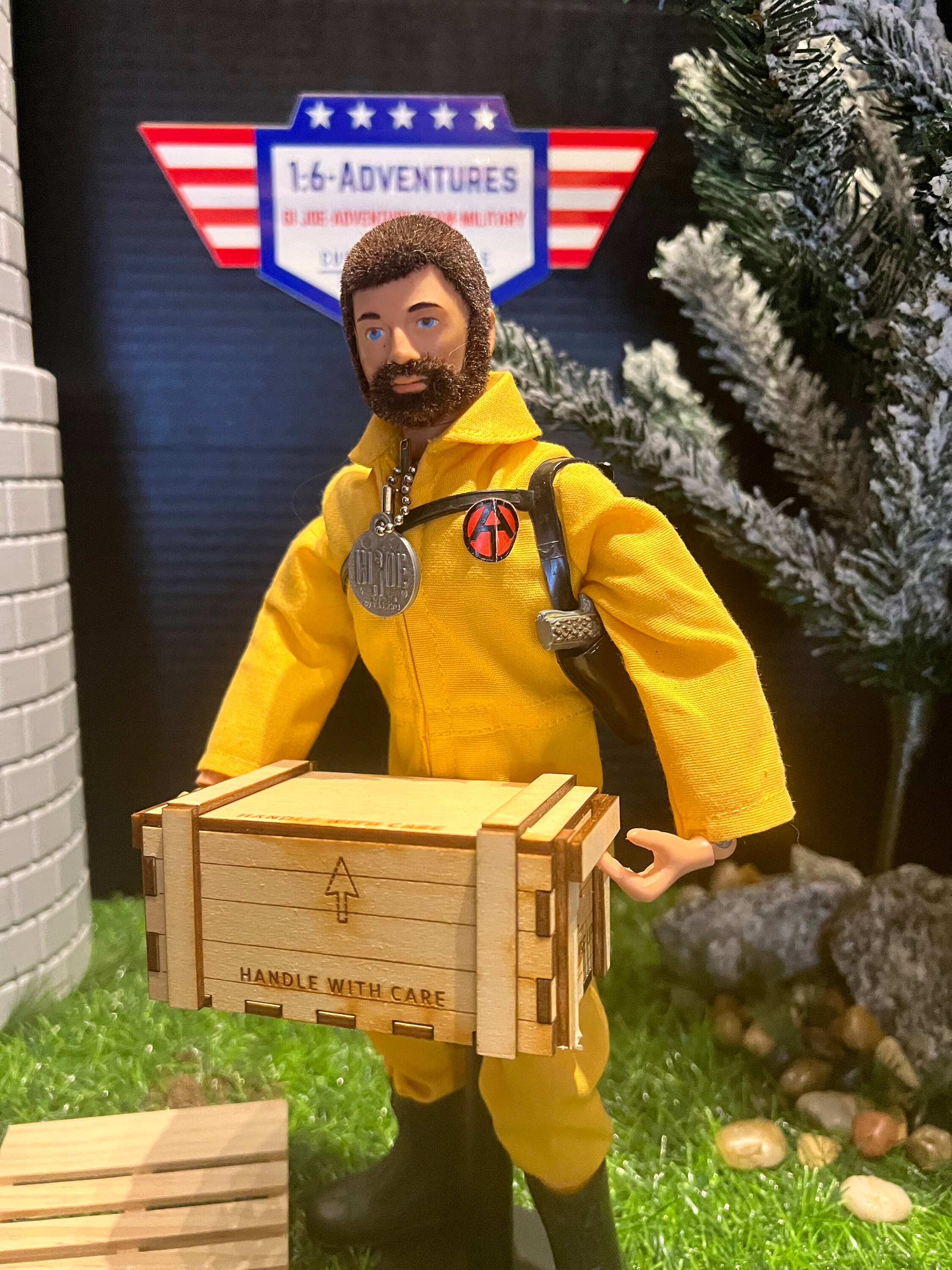 Gi Joe / Action Figure 1/6 Scale Custom Wood Crate: Large/natural ...