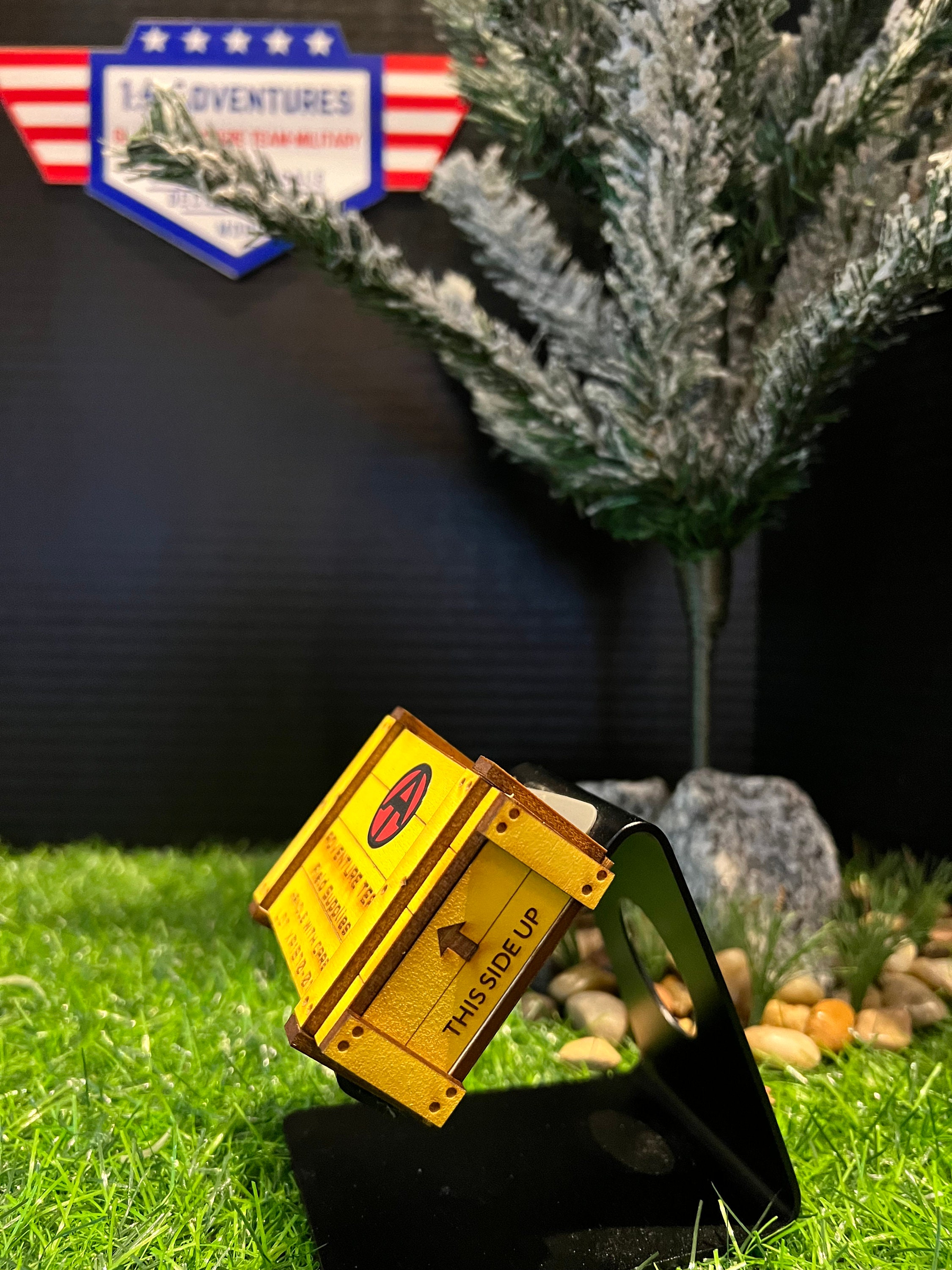 Gi Joe / Adventure Team Themed Custom Wood Exploration Crate: Yellow ...